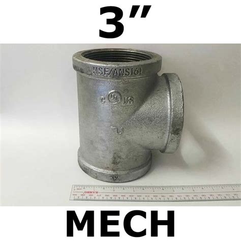 Mech Gi Tee 3 Sch40 Standard Galvanized Iron