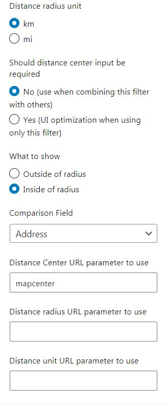 Distance Filter Toolset