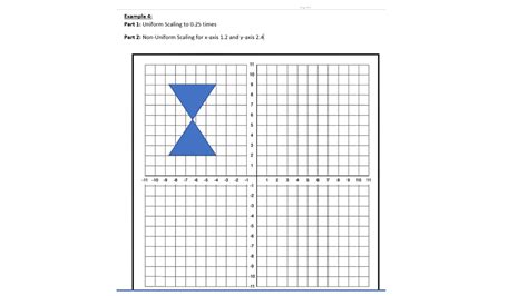 Example 4 Part 1 Uniform Scaling To 025 Times Part