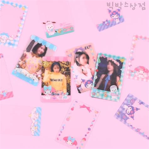 산리오 포토카드 데코 프레임 콜렉트북 꾸미기 캐릭터 마이멜로디 쿠로미 시나모롤 포차코 홈플러스 택배배송