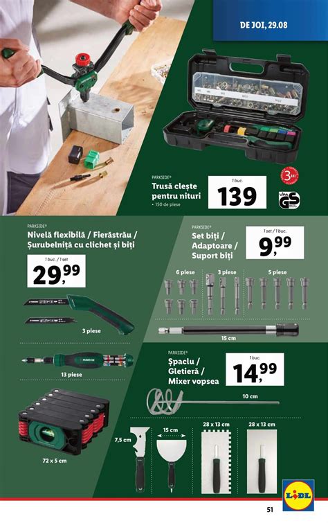 Oferte Lidl Scule Parkside Din 29 August 2024 Revista Lidl