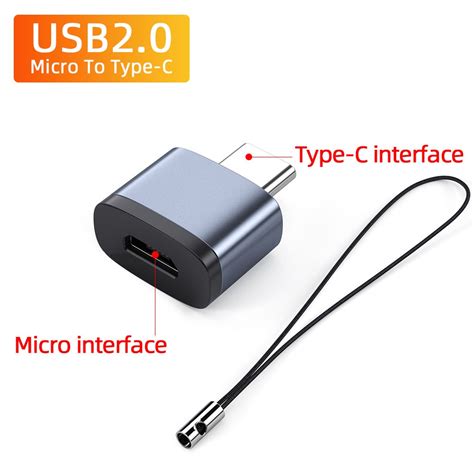 Jual Essager OTG Mini Connector TYPE C Female TO USB Male USB To TYPE C Adapter Converter