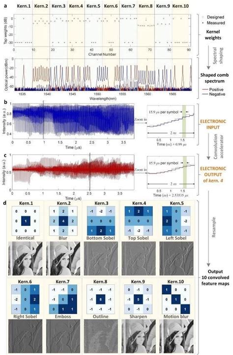Experimental Results Of The Image Processing A The Kernel Weights Download Scientific