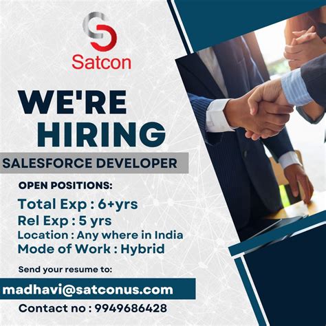 Madhavi S On Linkedin Hiring Hi Everyone Role Salesforce Developer Total Exp