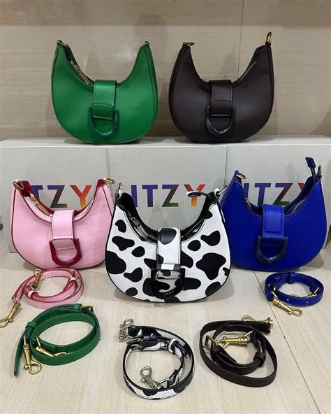 Itzy X Charles And Keith Itz Mine Collection Gabine Belted Hobo Bag Womens Fashion Bags