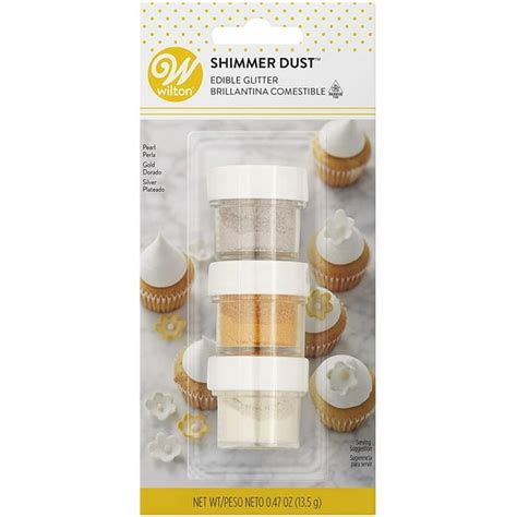 Wilton Edible Glitter Shimmer Dust Set Of 3