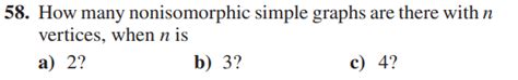 Solved How Many Nonisomorphic Simple Graphs Are There Chegg