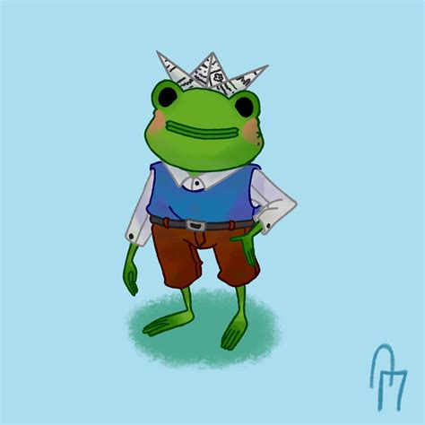 Иллюстрация Лягушонок морячок в стиле 2d детский персонажи