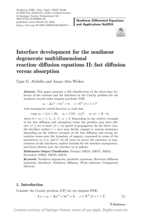 Interface Development For The Nonlinear Degenerate Multidimensional Reaction Diffusion Equations