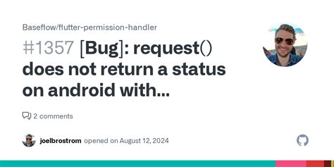 Bug Request Does Not Return A Status On Android With