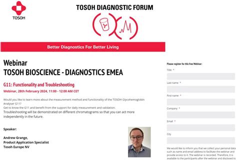 Glycohemoglobin Tosoh Bioscience Diagnostics Emea