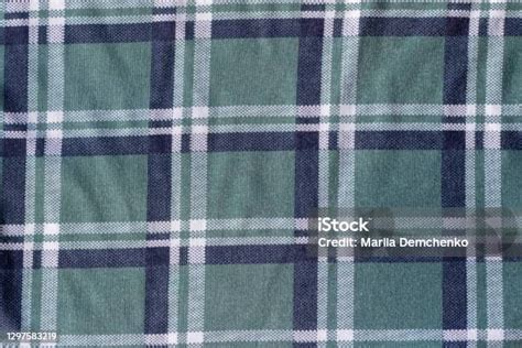 면 저지 격자 무늬 체크 패브릭 텍스처 녹색 파란색 흰색 섬유 배경 0명에 대한 스톡 사진 및 기타 이미지 0명 가리기 거친 Istock