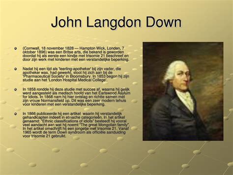 Ppt Syndroom Van Down Powerpoint Presentation Free Download Id2331434
