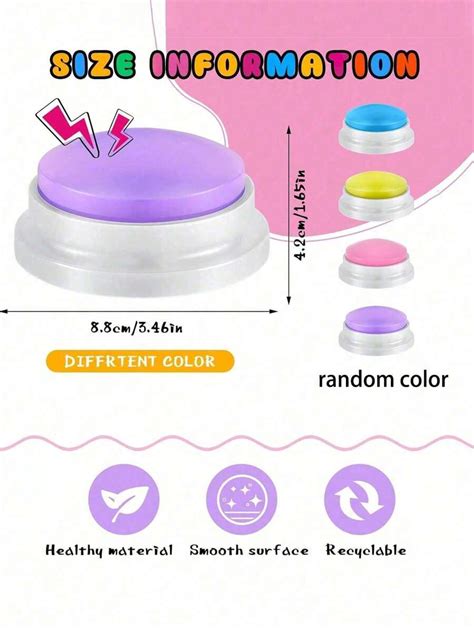 3pcs Answer Buzzers Button Answer Buzzers Game Show Buzzer Recordable Button Classroom Buzzers