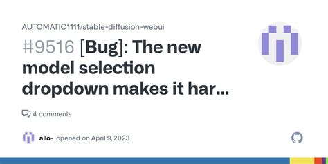 Bug The New Model Selection Dropdown Makes It Hard To Find Models · Issue 9516