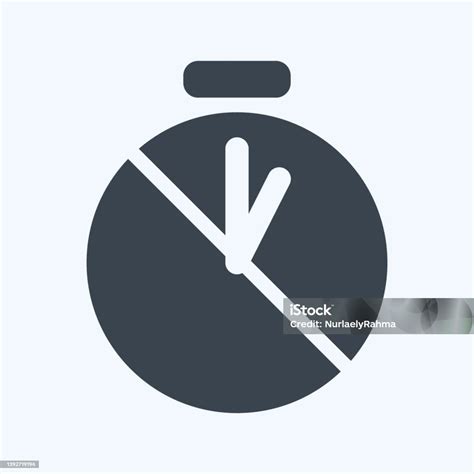 아이콘 타이머 꺼짐 사진 편집 기호에 적합합니다 글리프 스타일 편집 가능한 간단한 디자인 디자인 템플릿 벡터 간단한 기호 그림 0명에 대한 스톡 벡터 아트 및 기타 이미지