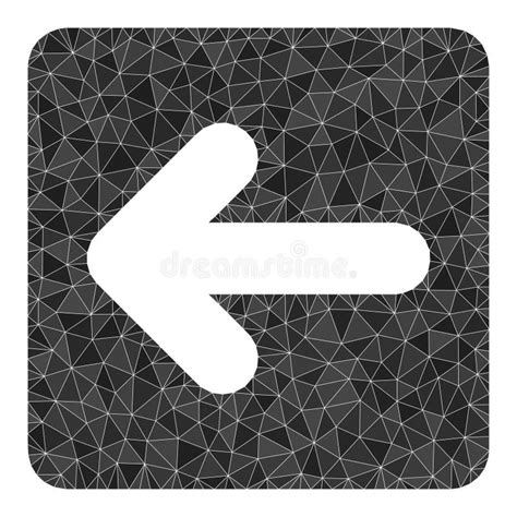 Vector Left Cursor Triangle Filled Icon Stock Vector Illustration Of