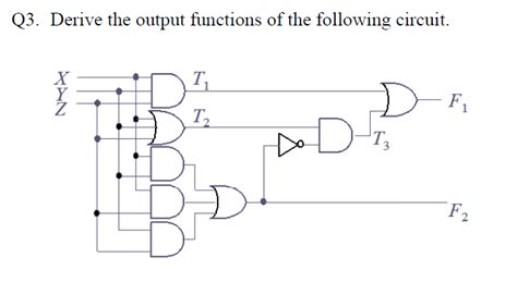 Solved Q Derive The Output Functions Of The Following Chegg Com