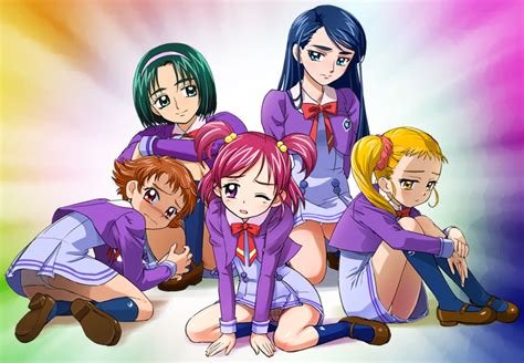 Yumehara Nozomi Minazuki Karen Kasugano Urara Akimoto Komachi And Natsuki Rin Precure And