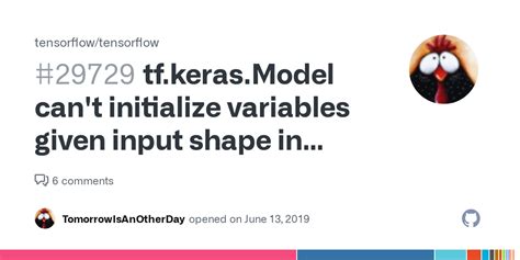 tf keras model can t initialize variables given input shape in tf2 0