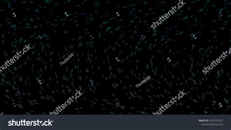 Binary Data Matrix Network Technology Background Stock Vector Royalty