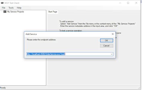 Developer Points Test Wcf Service By Using Wcftestclientexe