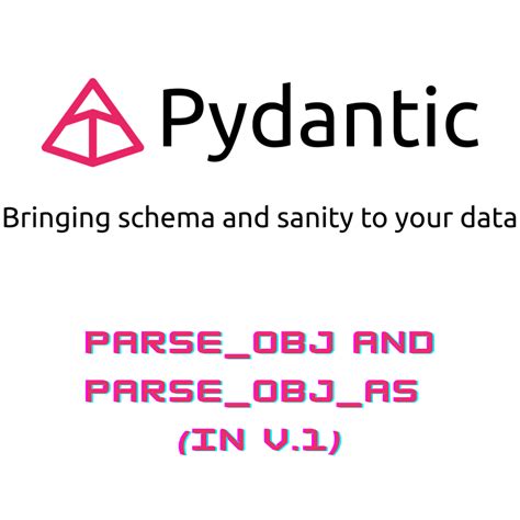 Pydantic Parse Objects With Parse Obj And Parse Obj As Methods