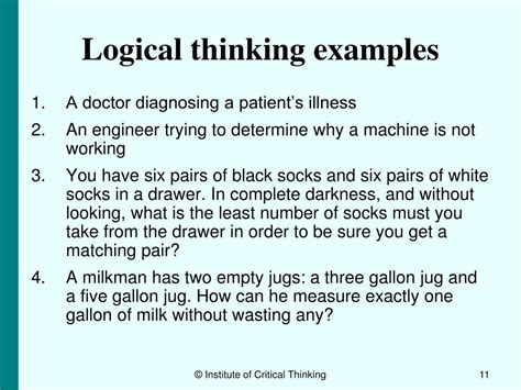 What Is Logical Thinking Example At Katie Mueller Blog