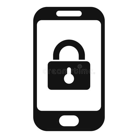 Phone Lock Icon Simple Vector Data Privacy Stock Illustration Illustration Of Lock Policy