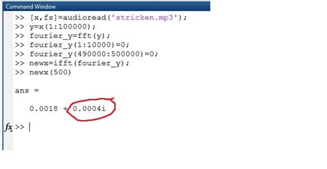 Fourier Analysis Matlab Problem Removing Frequencies After Fft