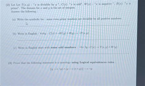 Solved 2 Let Let Txyx Is Divisible By Ycx X