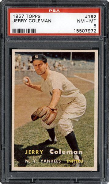 1957 Topps Jerry Coleman Psa Cardfacts®