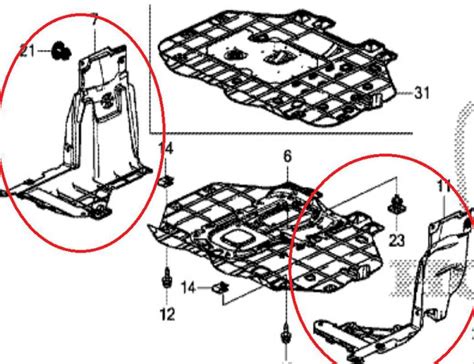 Promo Cover Engine Plastik Tutup Deck Dek Bawah Mesin Kanan Kiri Depan Hrv Diskon Di Seller