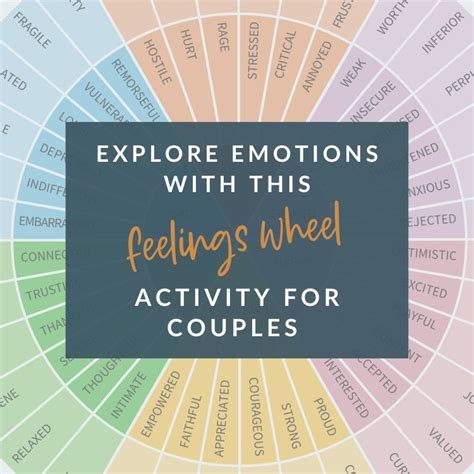 Feelings Wheel Activity For Couples
