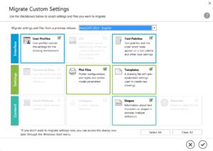 New In AutoCAD Migrate Custom Settings AutoCAD