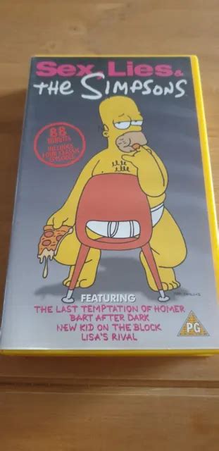 The Simpsons Sex Lies And The Simpsons Animated Vhs Sur 1998 £5