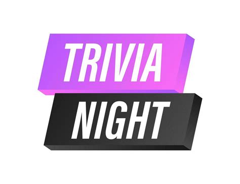 Megaphone Label With Trivia Night Megaphone Banner 29897788 Vector