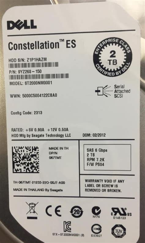 Hdd Metal Dell Server Hard Disk Storage Capacity Tb At Piece In New Delhi