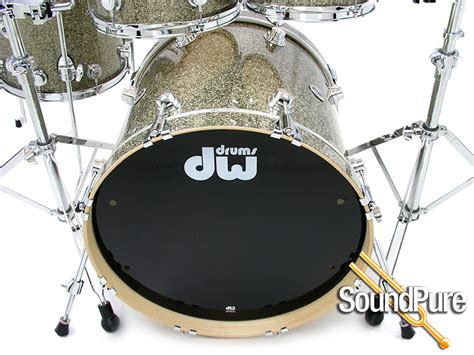 Dw 4pc Collectors Series Maple Gold Galaxy Maple Drum Set
