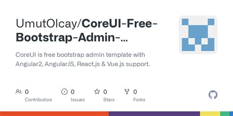 Github Umutolcaycoreui Free Bootstrap Admin Template Coreui Is Free Bootstrap Admin Template