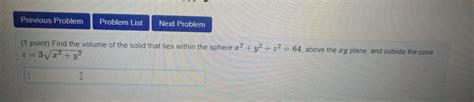 solved previous problem problem listnext problem 1 point