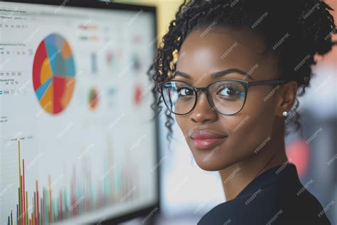 Businesswomen Analyze Computer Screen Data Checking Statistics Graphs And Performance Charts