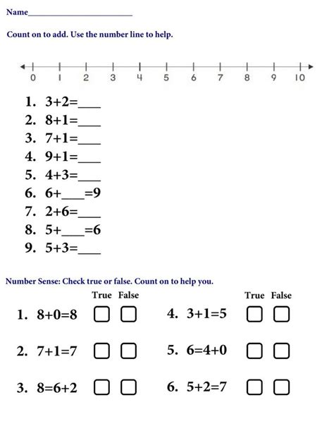 Number Line Interactive Worksheet For Math Class