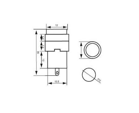 Signal Lamp V DC Mm Blue Botland Robotic Shop