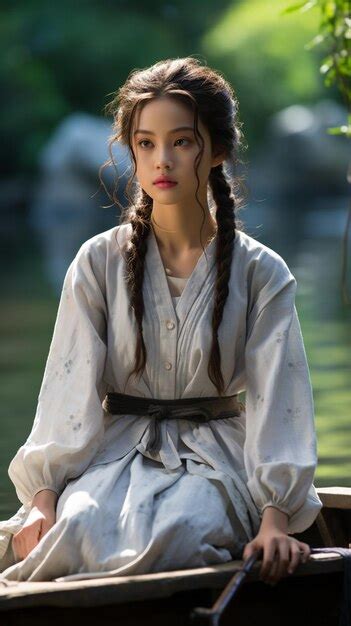 Premium Ai Image Wuxia Girl