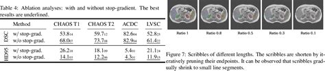 table 4 from non iterative scribble supervised learning with pacing pseudo masks for medical