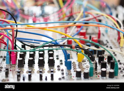 Analog Synthesizer Modular Synth System Stock Photo Alamy