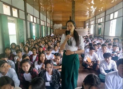 လယ်ဝေးမြို့နယ်၊ သစ်ပုတ်ပင်ကျေးရွာ၊ အခြေခံပညာအထက်တန်းကျောင်းတွင် စာဖတ်ရှိန်မြှင့်တင်ရေး လူငယ