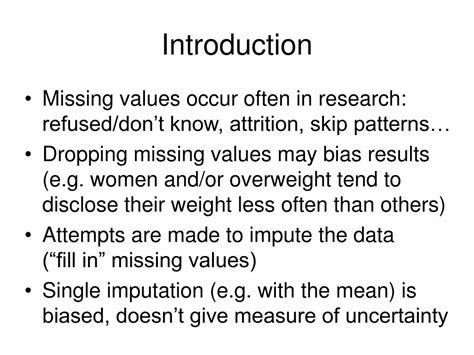 Ppt Multiple Imputation Using Sas Powerpoint Presentation Free Download Id 390232