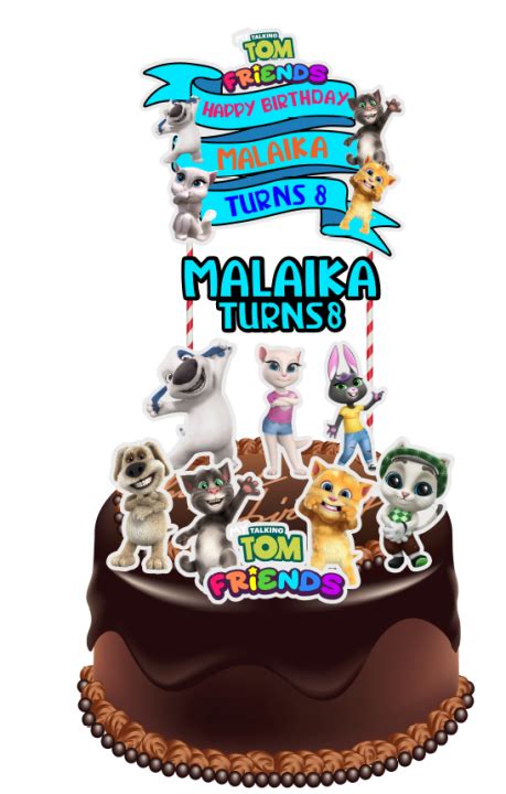 Talking Tom Cake Topper Lazada